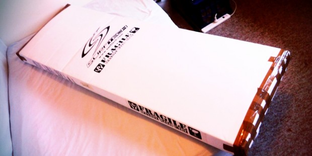 River Surfboard in a Sealed Cardboard Box - Riverbreak Magazine